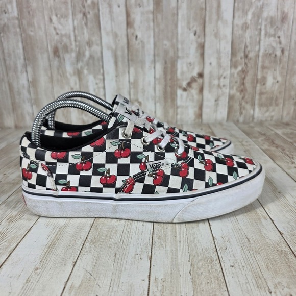 Vans | Shoes | Vans Era Cherry Checkered Skate Shoes Low Top Sneakers ...